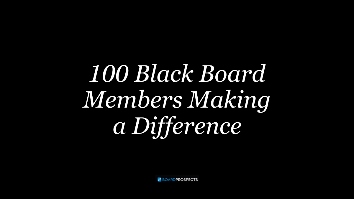 Fossil Group Board Member Recognized as “100 Black Board Members Making ...